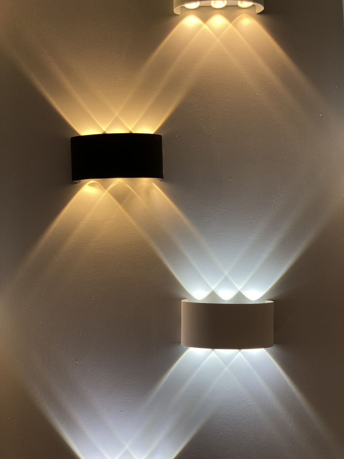 Arbotante Rectangular LED 6W Efecto Especial Aluminio [Negro/Blanco ...