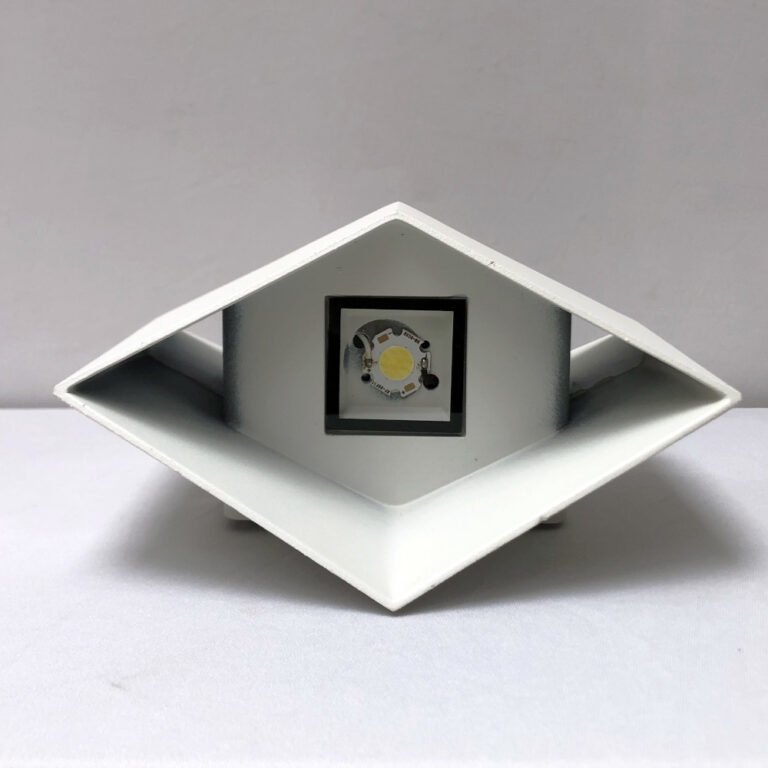 Arbotante Rombo Aluminio LED 10W [Negro / Blanco] [Luz Blanca / Blanca ...